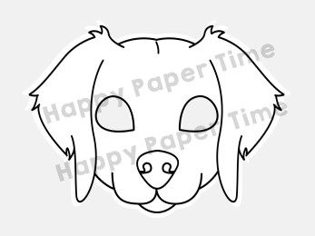 dog masks to print coloring pages