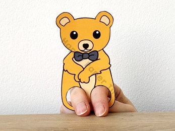 bear puppet cartoon