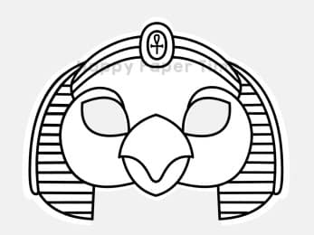 pharaoh mask coloring pages