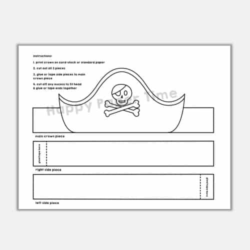 pirate template printable