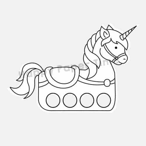 unicorn fingerling coloring pages
