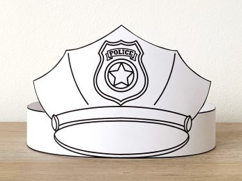 police hat template