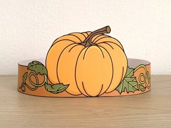pumpkins paper crafts and coloring pages