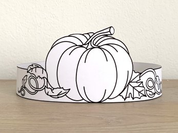 pumpkins paper crafts and coloring pages