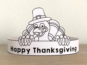 kid coloring pages thanksgiving hat