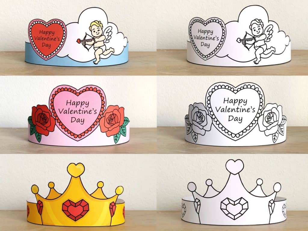 valentine coloring pages and crafts