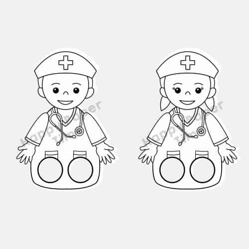 finger puppet coloring pages
