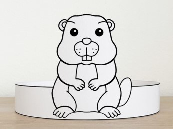 groundhog day printable coloring pages
