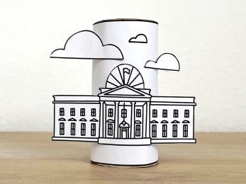 white house coloring pages printables