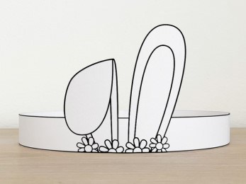 easter bunny hat template