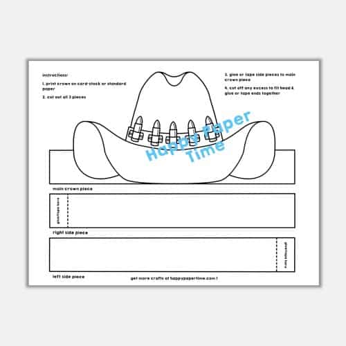 cowboy hat coloring picture