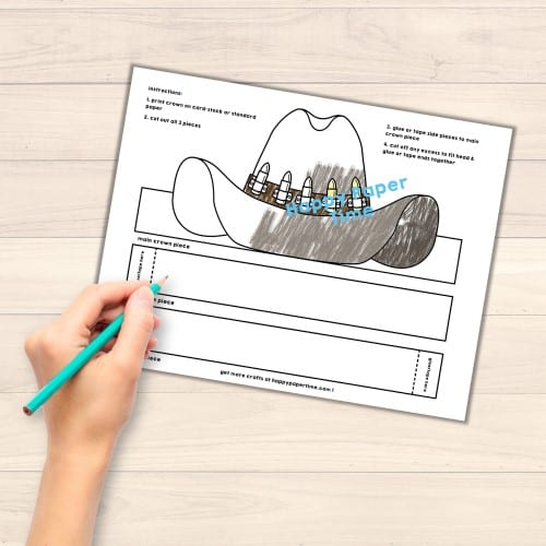 wild west name badges coloring pages