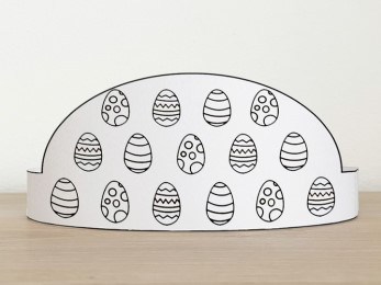 printable colouring easter eggs
