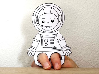 astronaut puppet craft